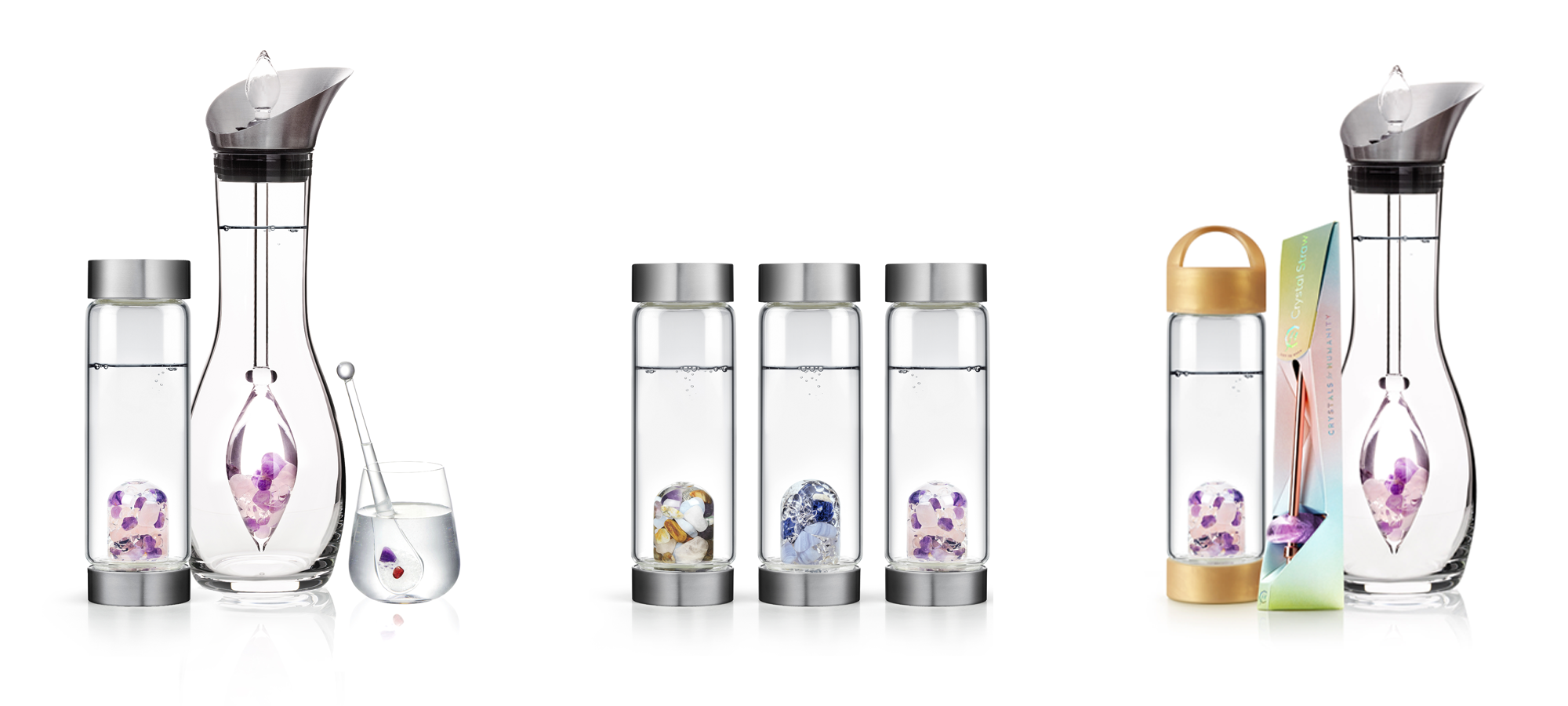 Gem Water Bottles – Candid Crystals Limited
