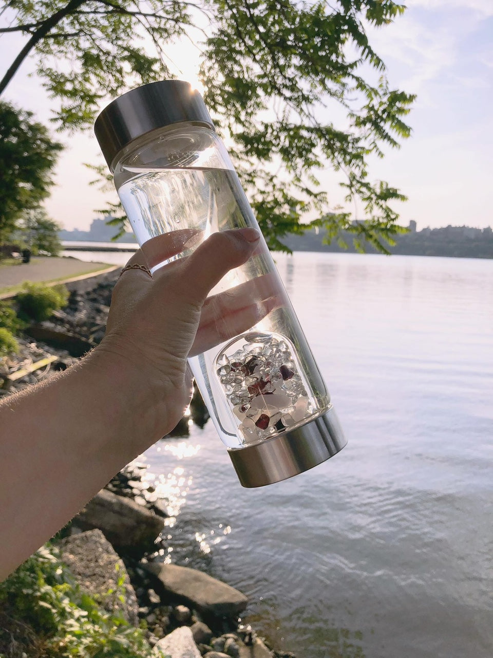 Gem Water Bottles | Crystal & Gemstone Water Bottles – Candid Crystals ...